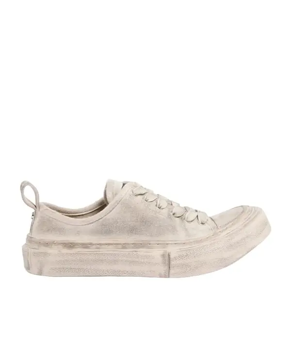 ANN DEMEULEMEESTER Distressed-finish Low-top Sneakers