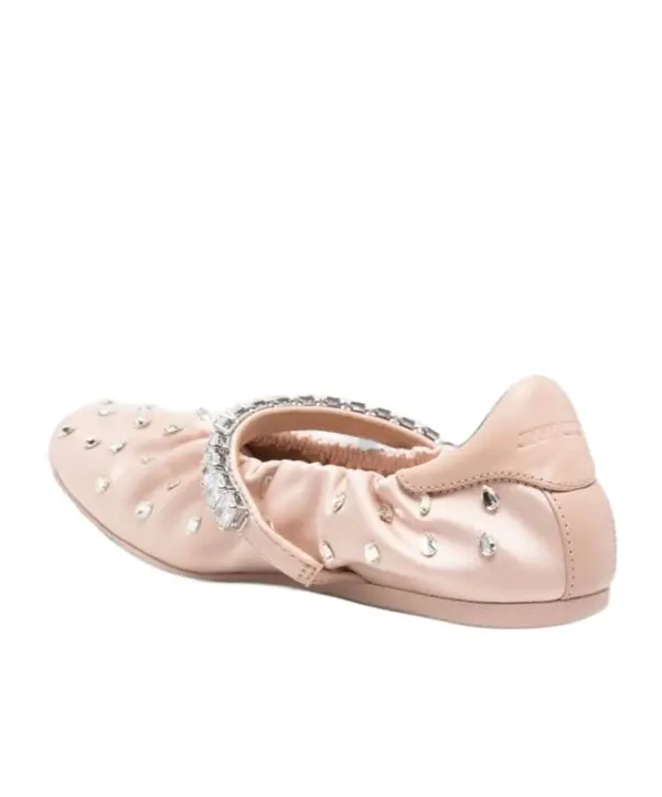 JIMMY CHOO Jade Embellished Ballet Flats