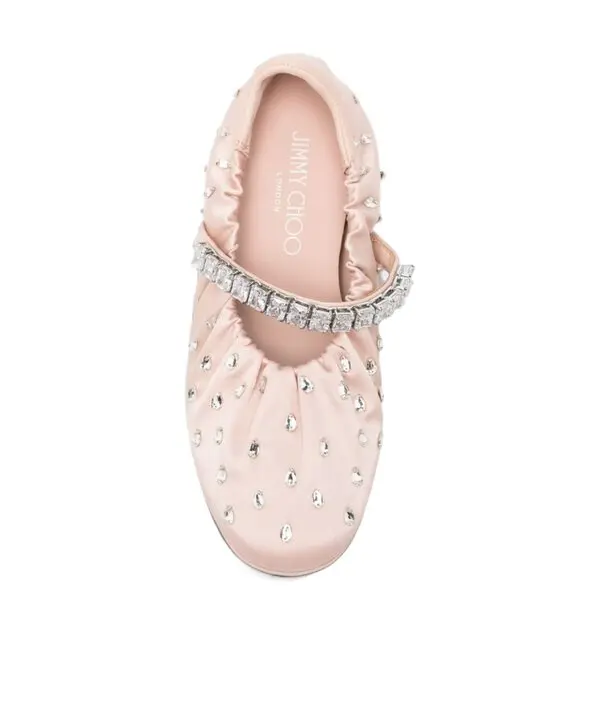 JIMMY CHOO Jade Embellished Ballet Flats