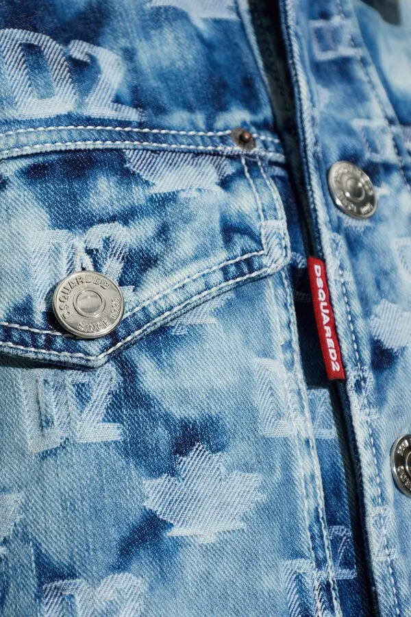 Dsquared2 Monogram Denim-field Jacket
