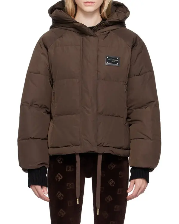 Dolce & Gabbana Dolce Gabbana Logo Plaque Down Jacket