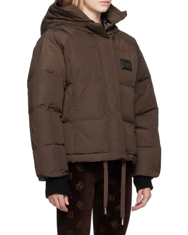 Dolce & Gabbana Dolce Gabbana Logo Plaque Down Jacket