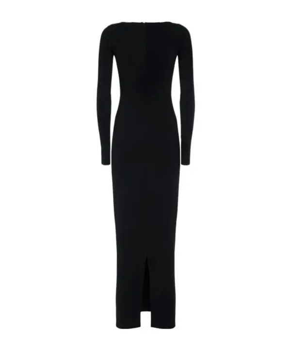 Valentino Garavani Stretch Viscose Knit Long Dress