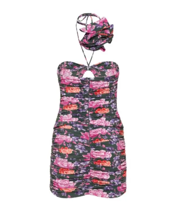 Magda Butrym Exclusive Print Ruched Mini Dress