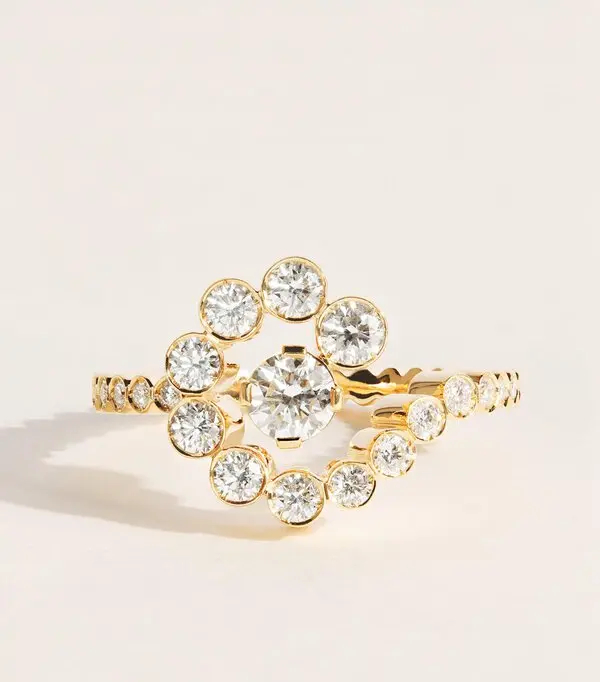 Sophie Bille Brahe Gold And Diamond Classic Ring