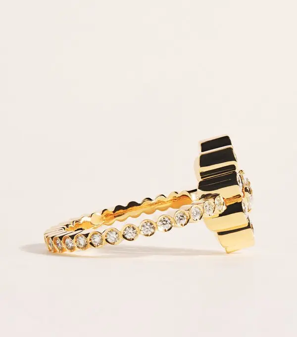 Sophie Bille Brahe Gold And Diamond Classic Ring