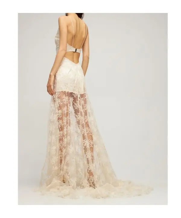 ROTATE BY BIRGER CHRISTENSEN Miley Lace Long Dress