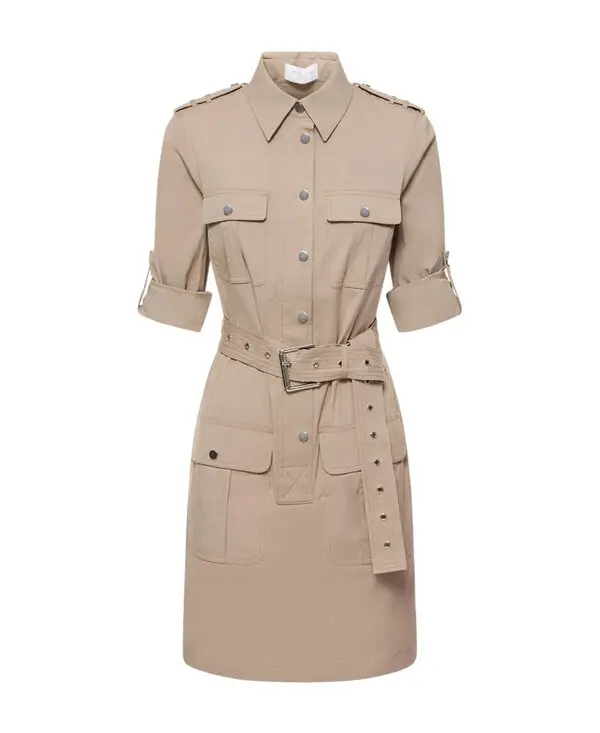 Michael Kors Belted Tooling Mini Dress