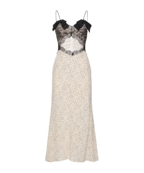 Alessandra Rich Printed Lace Dress