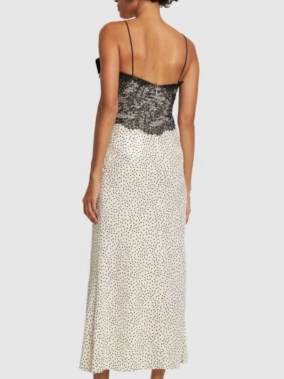Alessandra Rich Printed Lace Dress