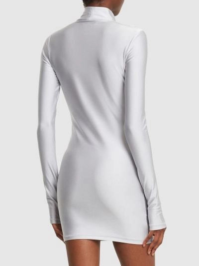 Coperni High-necked Long-sleeved Mini Dress
