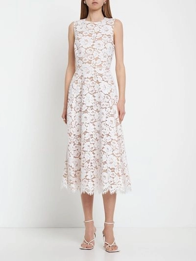 Michael Kors Flower Lace Mid-length Dress