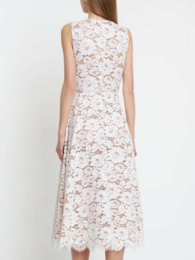 Michael Kors Flower Lace Mid-length Dress