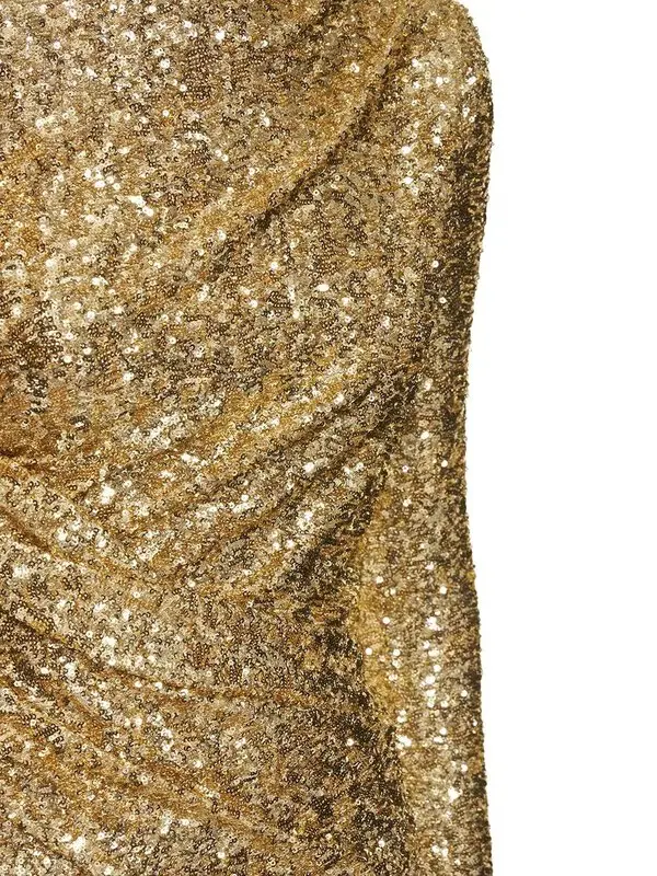 Michael Kors Sequined Pendant Mid-length Dress