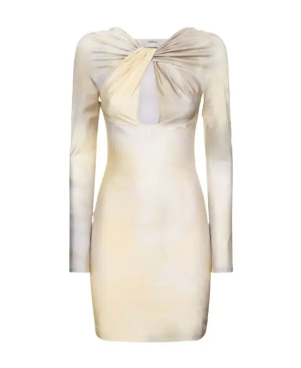 Coperni Hollowed-out Jersey Mini Dress
