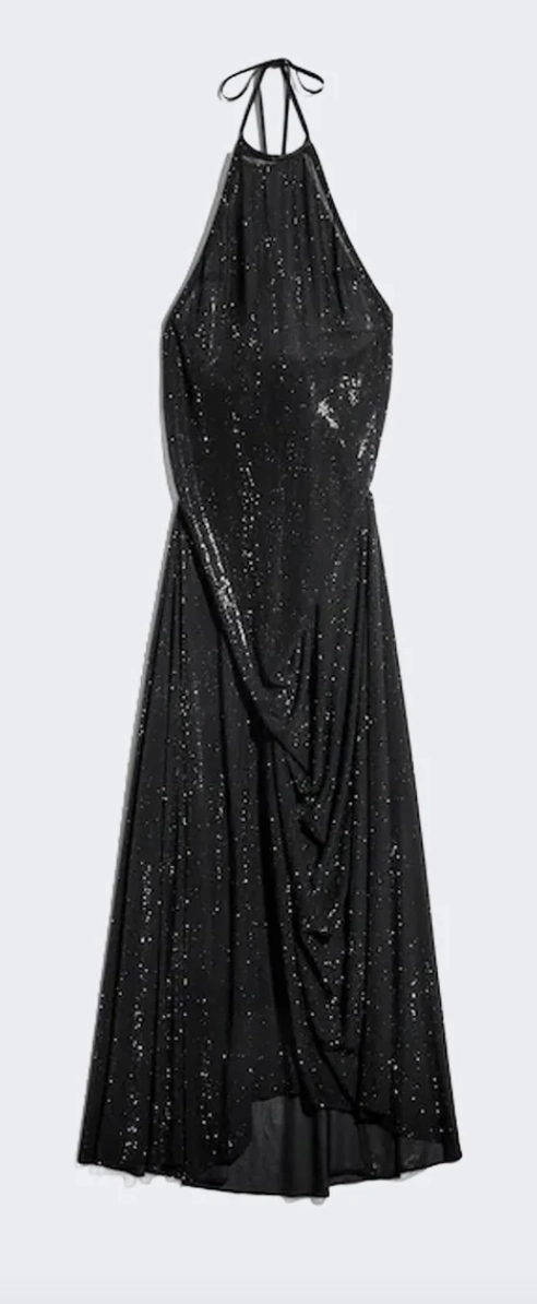 Versace Embroidered Silk Stretch Chiffon Long Dress