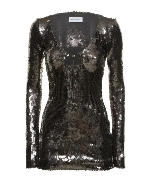 16Arlington Sequined Long-sleeved Dress