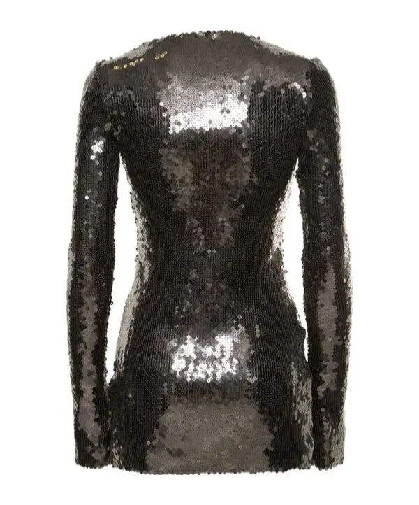 16Arlington Sequined Long-sleeved Dress