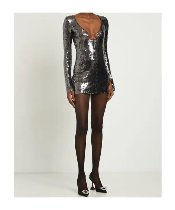 16Arlington Sequined Long-sleeved Dress