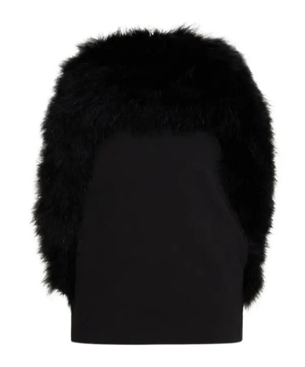 16Arlington Feather-trimmed Dress
