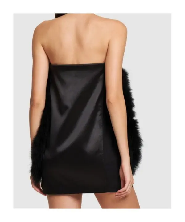 16Arlington Feather-trimmed Dress