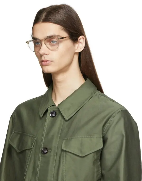 TOM FORD Logo Round Frame Flat Mirror