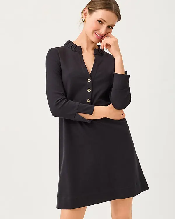 Lilly Pulitzer® Knightley Dress In Easy Fit, Popover - Noir