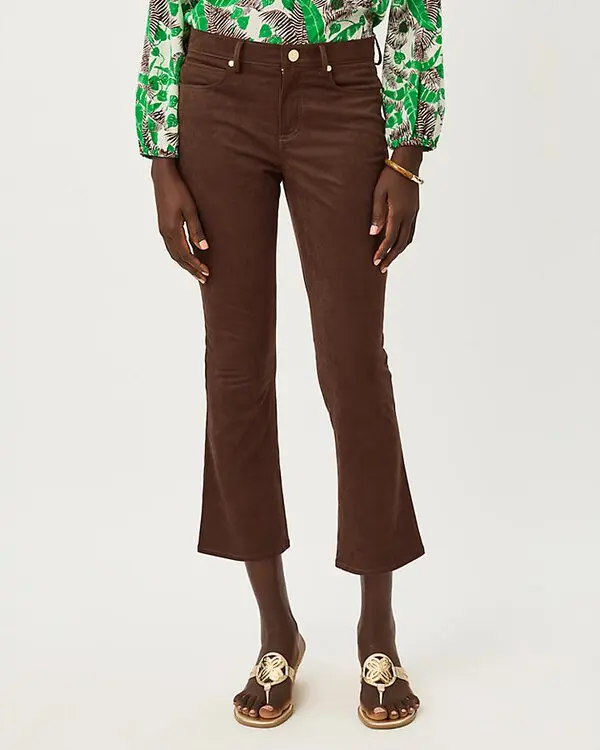 Lilly Pulitzer® 28" Annet Crop Flare Knit Microsuede Pant