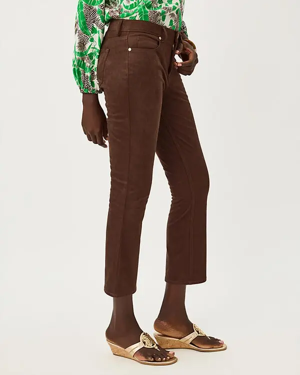 Lilly Pulitzer® 28" Annet Crop Flare Knit Microsuede Pant