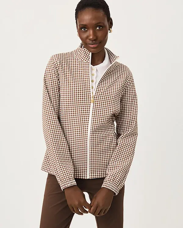 Lilly Pulitzer® Upf 50+ Luxletic Ainsley Jacket - Coco Beach Mini Performance Gingham