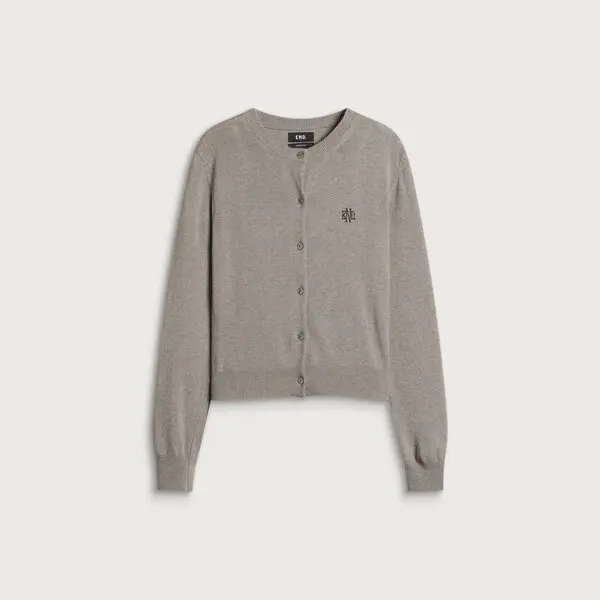 END. Knitted Cardigan - Tortora