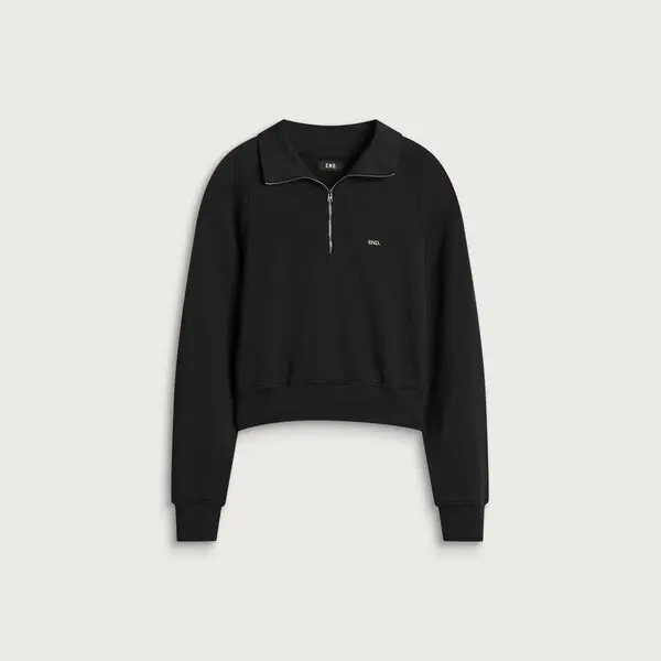 END. Classic Quarter Zip - Cinder Black