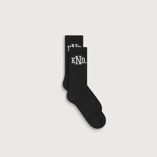 END. Monogram Sock - Black