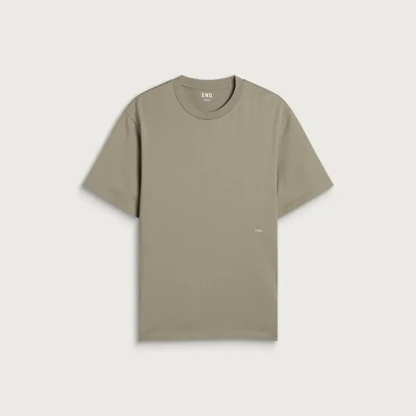 END. Signature T-shirt - Khaki