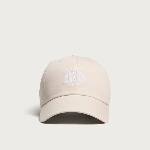 END. Monogram Clean Up Cap - Bone