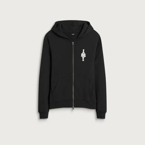 END. Cross Zip Hoodie - Cinder Black