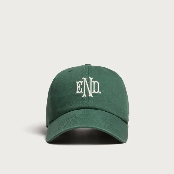 END. Monogram Clean Up Cap - Dark Green