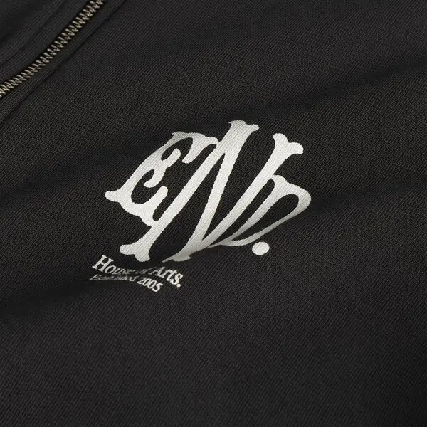 END. Mono Zip Hoodie