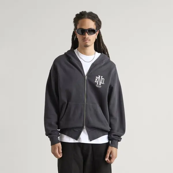 END. Mono Zip Hoodie