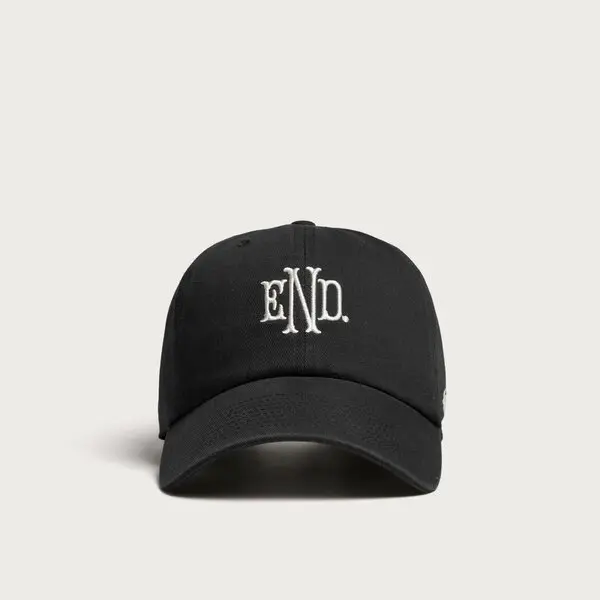END. Monogram Clean Up Cap - Black
