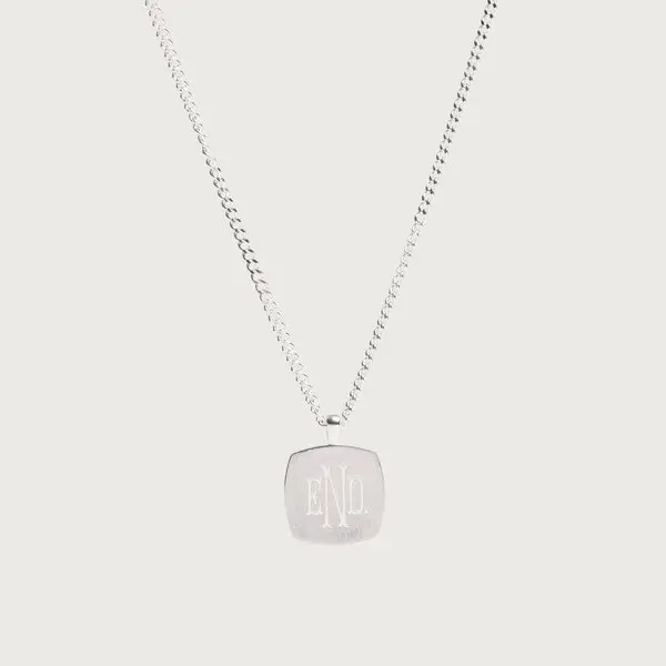 END. Signet Pendant - Silver