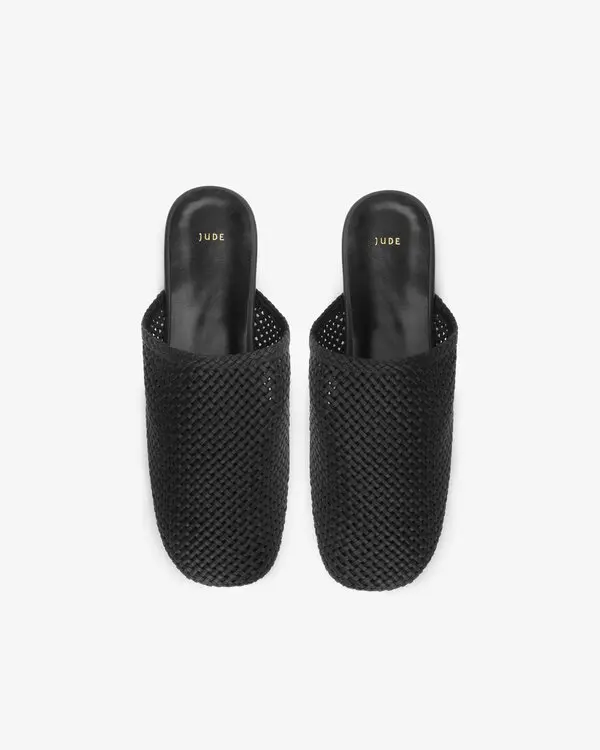 JUDE Floor Slide Woven Leather