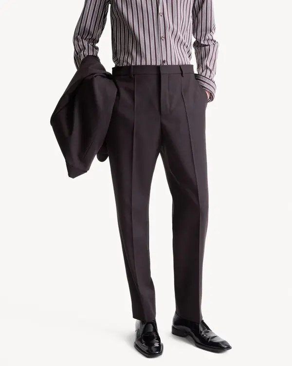 Saint Laurent Slim-fit Pants In Wool
