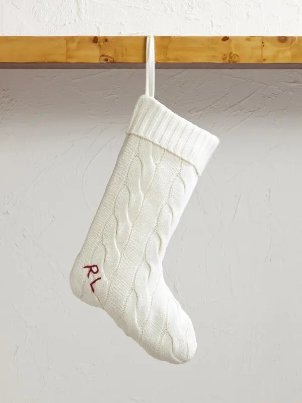 Ralph Lauren Hanley Cable-knit Cotton Stocking