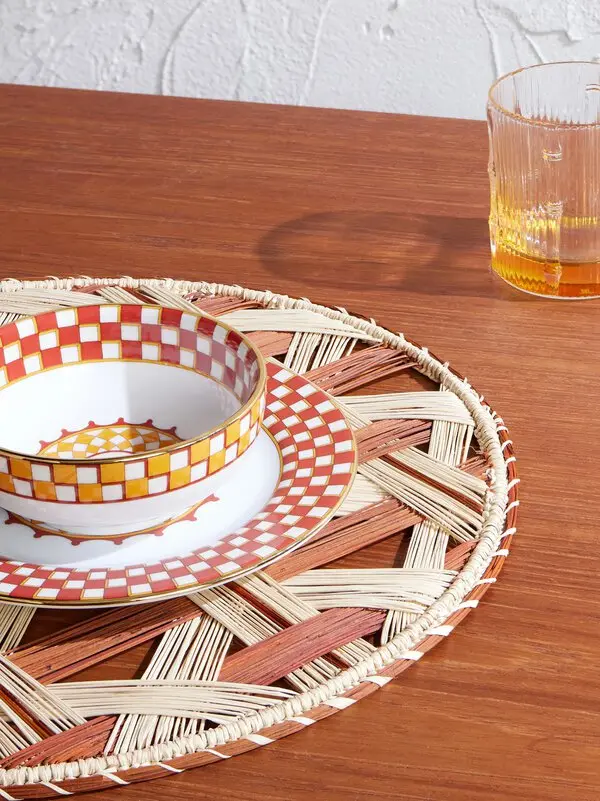La DoubleJ Set Of Two Iraca Palm Placemats
