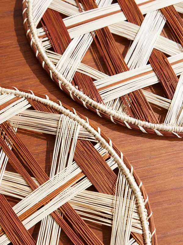 La DoubleJ Set Of Two Iraca Palm Placemats