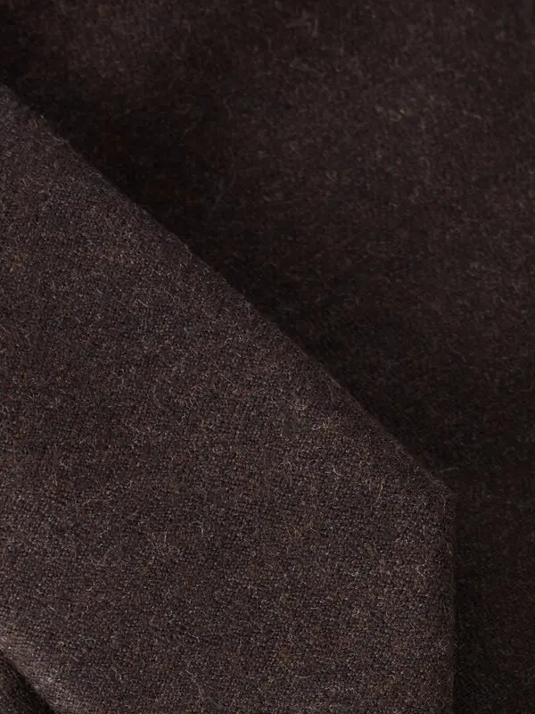 Paul Smith Wool And Cashmere-blend 7cm Tie - Brown