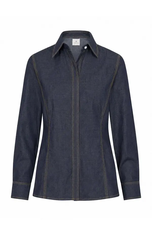 GUNDA HAFNER LTD Dark Denim Fitted Shirt