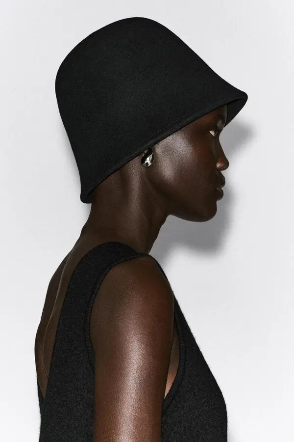 Cos Sculpted Wool Bucket Hat