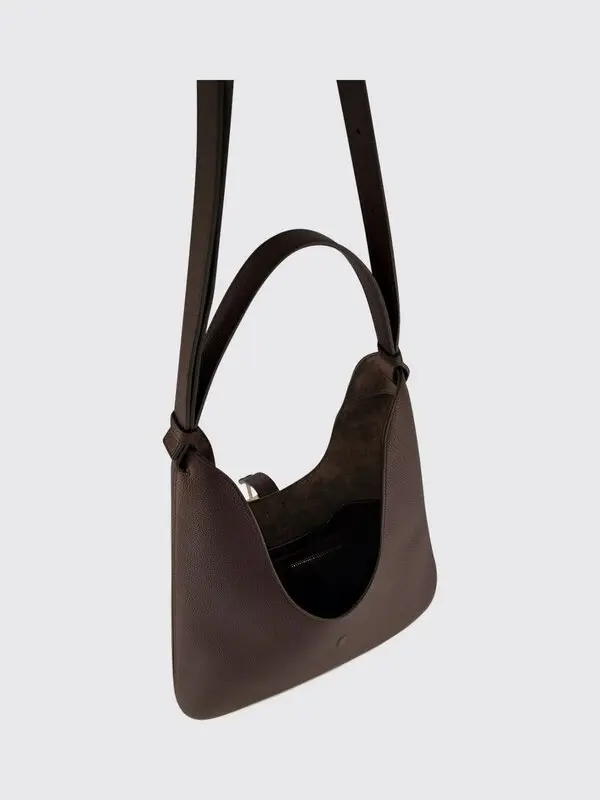 TOM FORD Grained Calfskin Hobo Bag With Monogram Logo